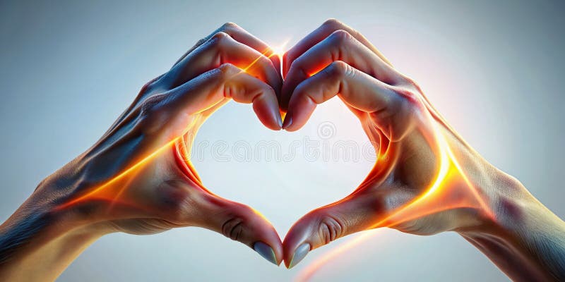 Heart-Shaped Hand Gesture Icon: a 3D Vector Illustration for Diverse ...