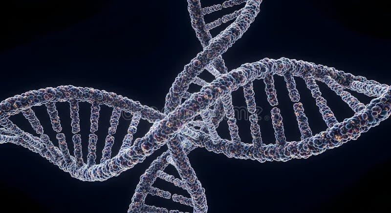 Detailed 3D Model of DNA Double Helix Stock Photo - Image of medical ...