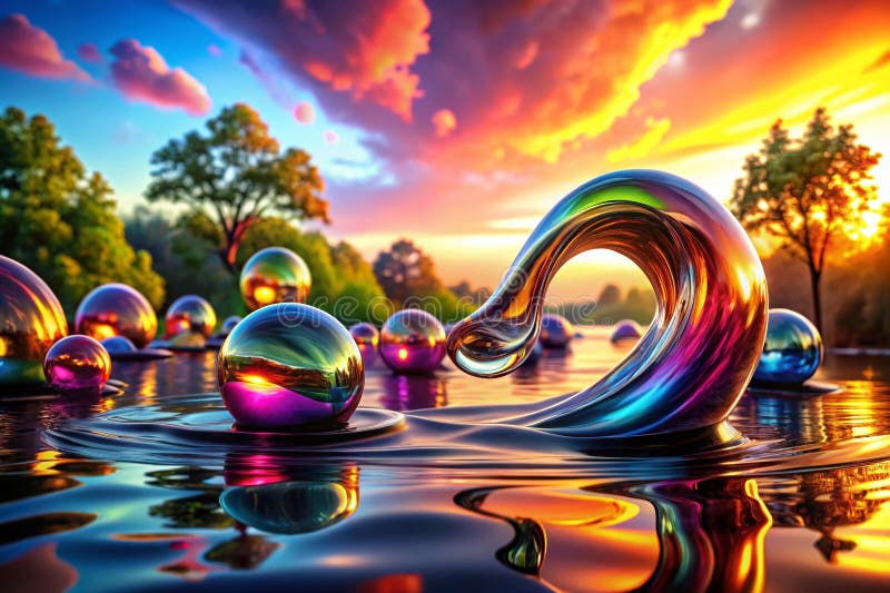 Captivating 3D Water Font Illustration Fluid Typography and Creative ...