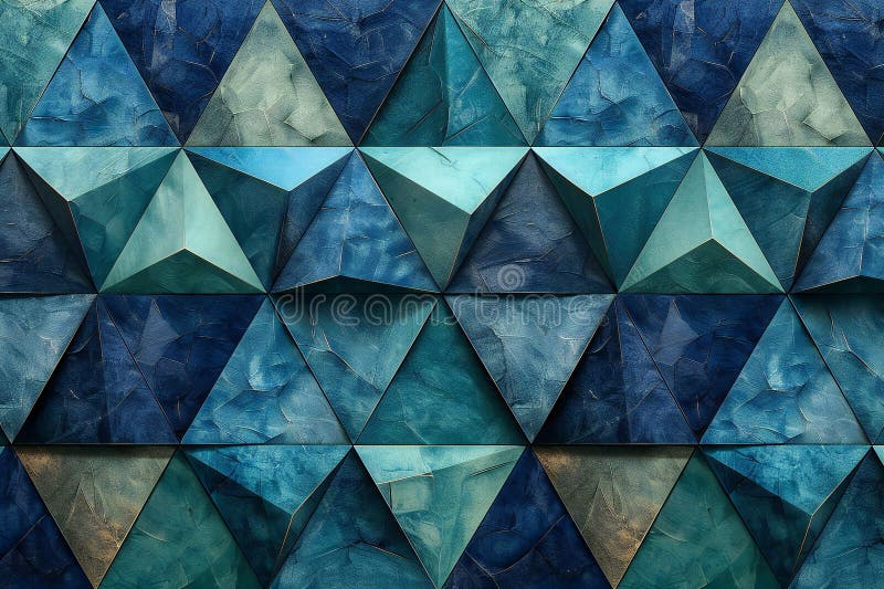 Captivating Depicting a Seamless Pattern of Teal and Navy Blue ...