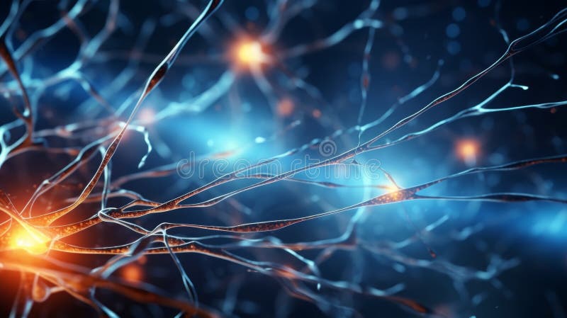 A Captivating Depiction of Neuron Movement Showcasing a Symphony of ...