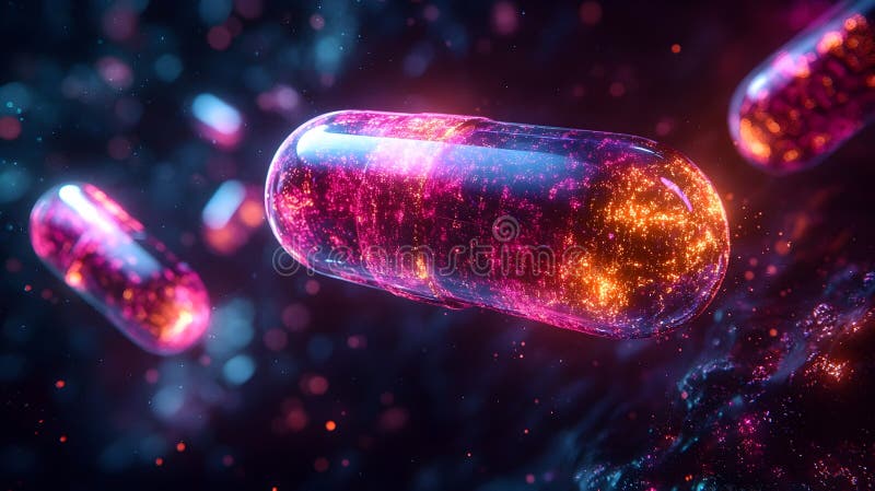 This Captivating Depicts a Surreal,futuristic Scene with a Glowing ...