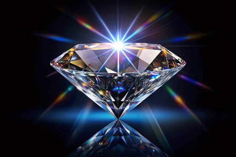 Captivating Diamond Silhouette a Stunning Backlit Gemstone Design for ...