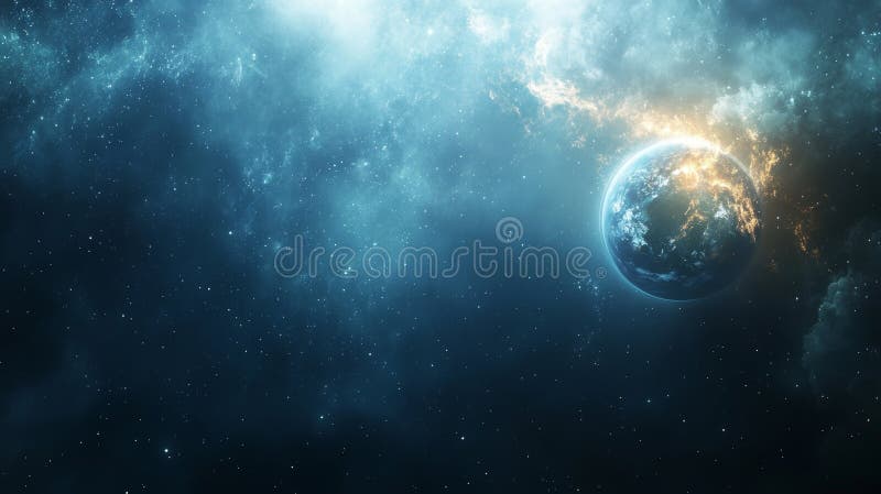 A Captivating Digital Artwork of a Brilliant Interstellar Explosion in ...