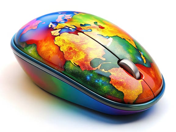 A Vibrant and Abstract Digital Art Piece Featuring a Geometric Map Pin ...