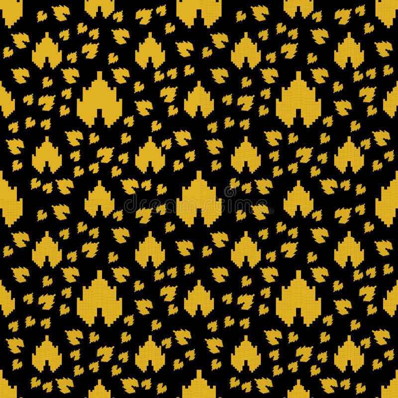 A Captivating Digital Pattern Features Interlocking Golden Diamond ...