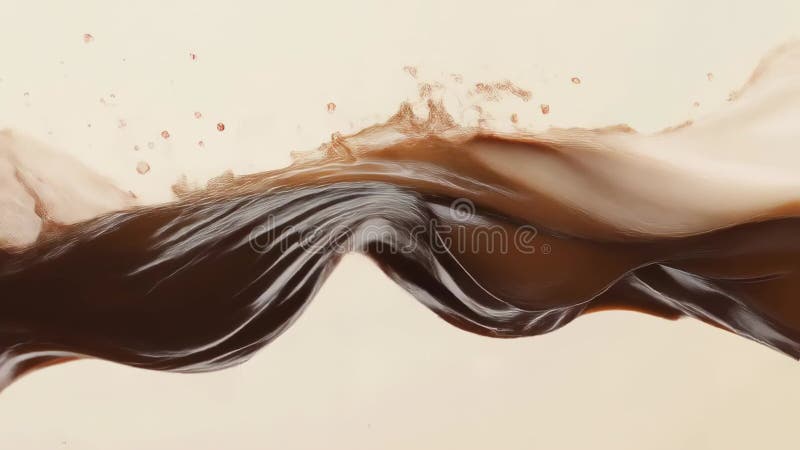 Beautiful Swirling Coffee and Cream Mixture Creating Stunning Visuals ...