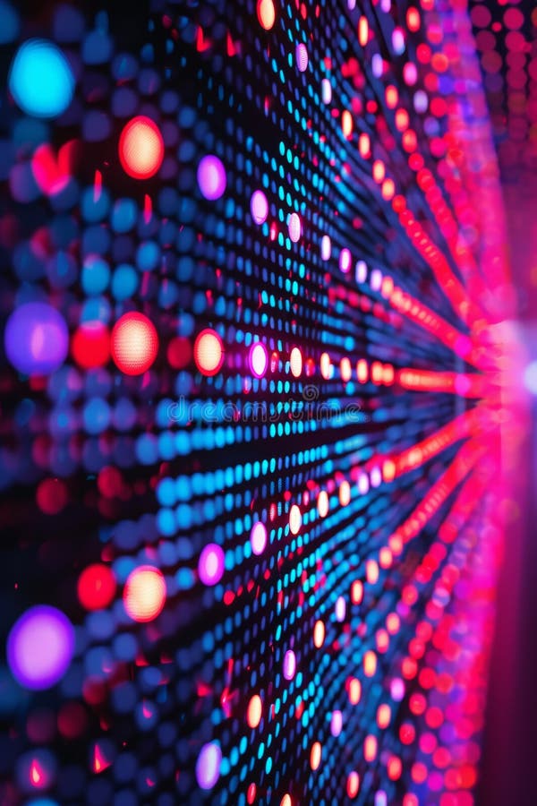 A Captivating Display of Dot Matrix Technology, Featuring a Tunnel of ...