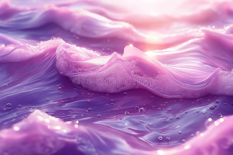 The Captivating Display Features Rolling Waves in Shades of Lavender ...