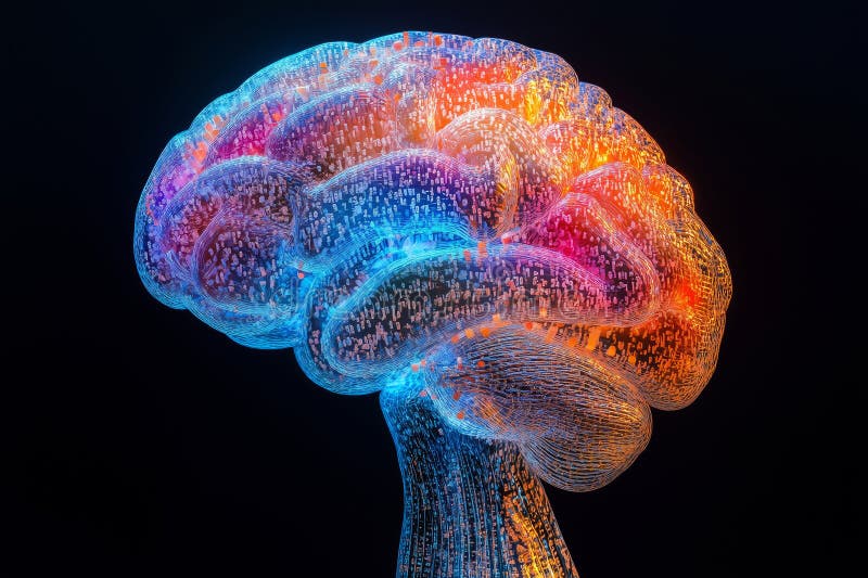 Floating Numbers and Vibrant Colors Create a Mesmerizing Brain ...