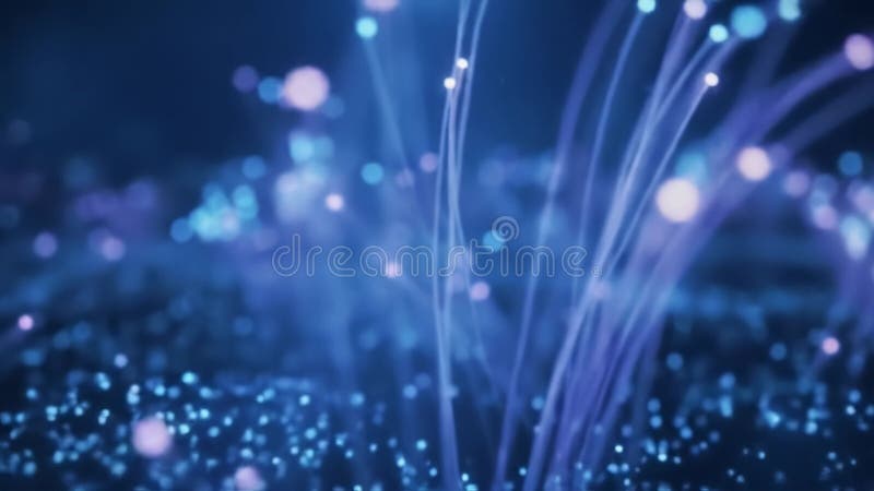 Captivating Display of Glowing Particles and Abstract Light Formations ...