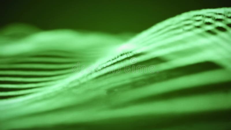 Waves of Green Light Dance in Mesmerizing Patterns at Nighttime Display ...