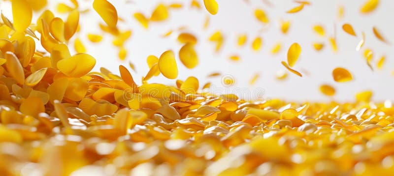 Captivating Display of Italian Pasta Falling Gracefully on a Pristine ...