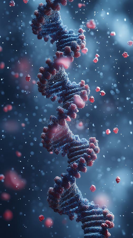 In a Captivating Display of Molecular Biology, a Strand of DNA is ...