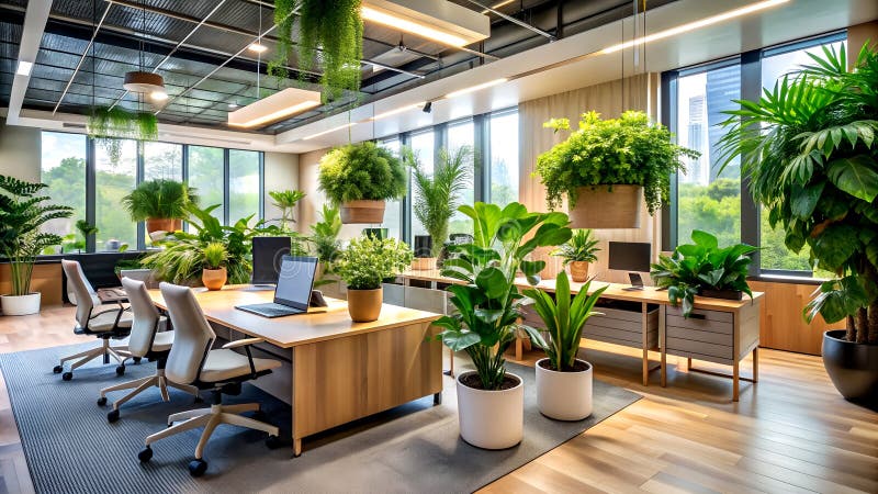 Office Plantscape - a Green Oasis in the City Generative AI Machine ... Office Plantscape - a Green Oasis in the City Generative AI Machine ...