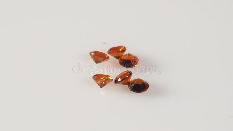 Captivating Display of Polished Amber Gemstones on a Light Background ...