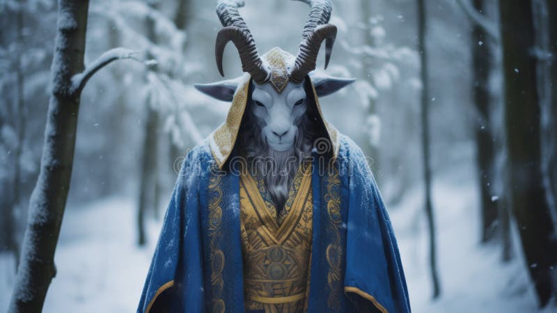 Captivating Documentary Photos of a Mystical Goat Wearing a Magic Cloak ...