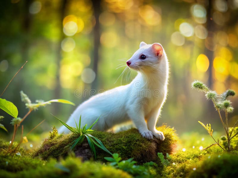 A Striking Double Exposure Captures the Stealthy Hunt of a White Weasel ...