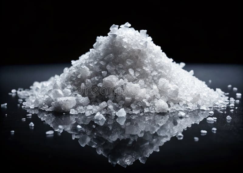 Dramatic Black Background Double Exposure of Salt and Abstract Textures ...