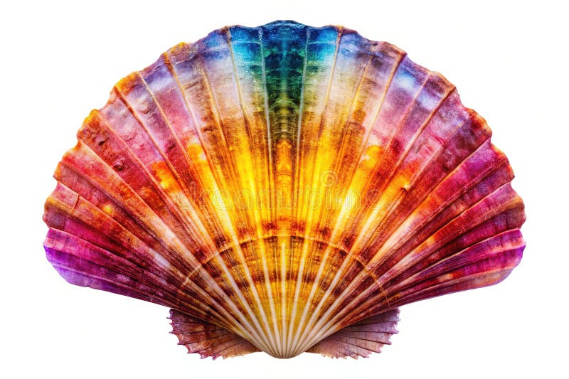 Stunning Double Exposure of Scallop Shells Abstract Art Print for Home ...