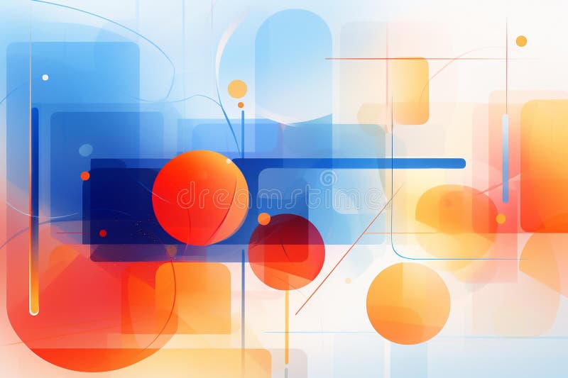 Vibrant Geometric Abstraction: Colorful Shapes and Patterns in Mid-Air ...