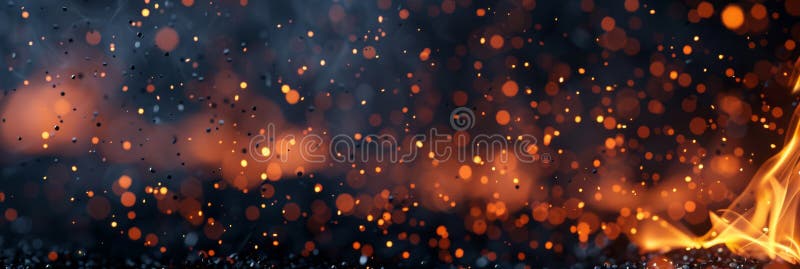 Captivating Dynamic Fire and Spark Effects Featuring Glowing Particles ...