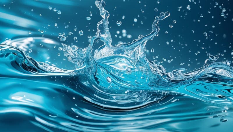 Captivating Dynamic Splash of Water: a Visual Symphony of Motion Stock ...