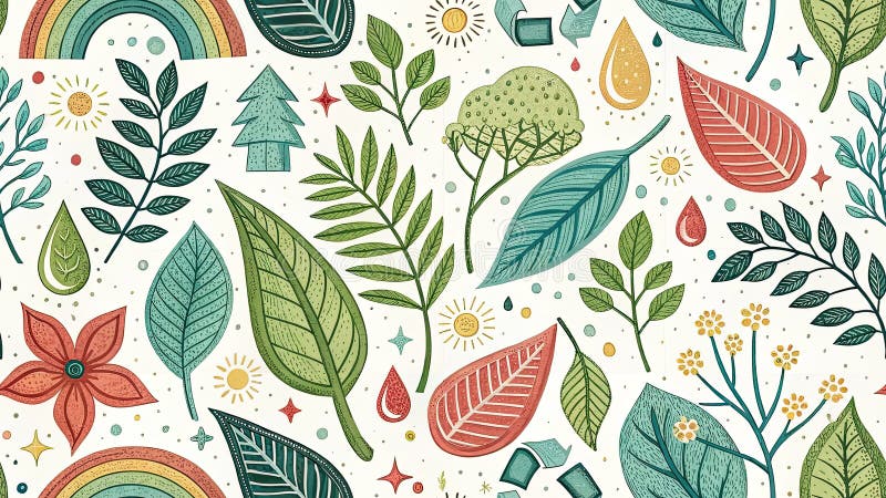 EcoFriendly Manga Pattern Design a Cute Sustainable Illustration ...