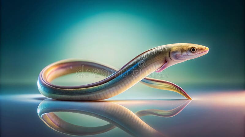 Adorable Minimalist Eel Clipart for Creative Design Projects: Side ...