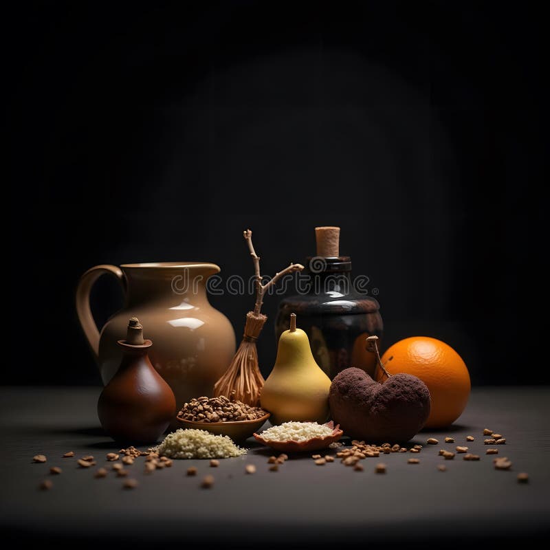 Captivating Elegance a Dramatic Still Life in a Moody Studio Stock ...