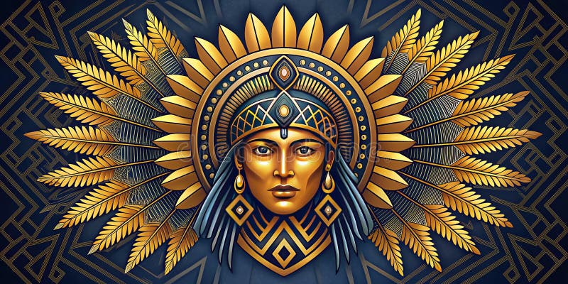 Native AmericanInspired Emblem a Powerful Visual Representation of ...