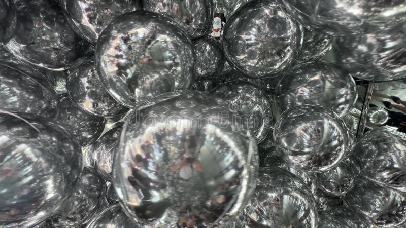 A Captivating and Enchanting View of Reflective Metallic Bubbles, Which ...