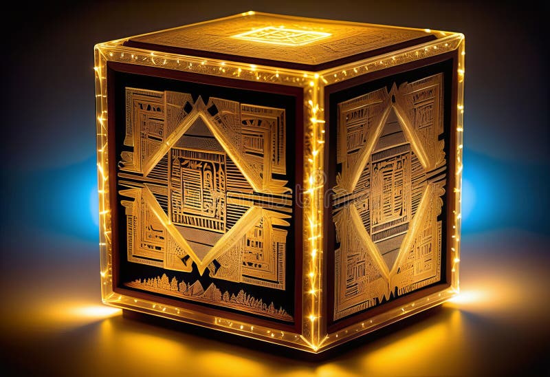 Captivating the Essence of an Illuminated Egyptian Puzzle Box through ...