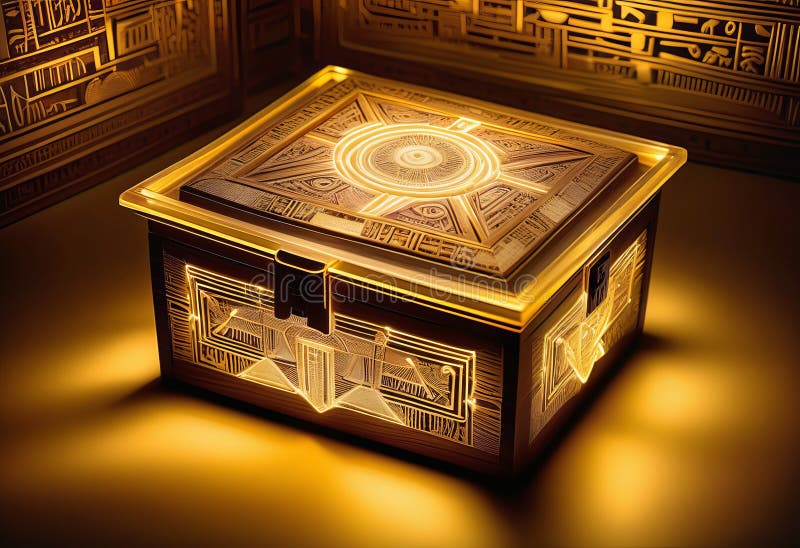 Captivating the Essence of an Illuminated Egyptian Puzzle Box through ...