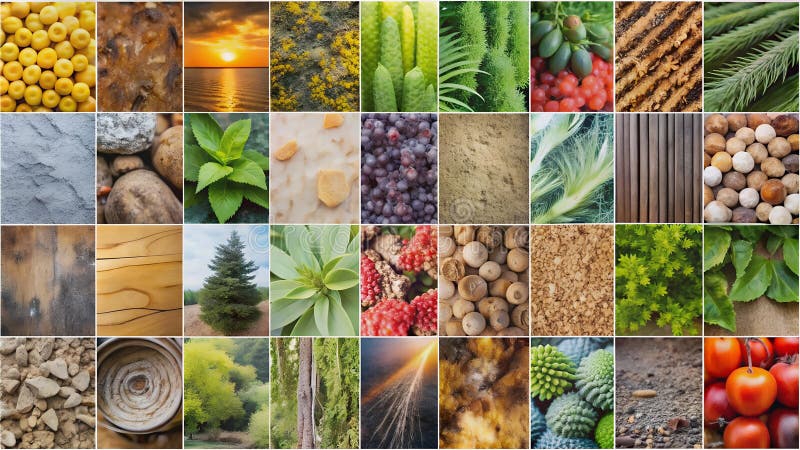 A World of Textures: from Smooth To Rough, Nature S Diversity Generative AI Image Stock ...