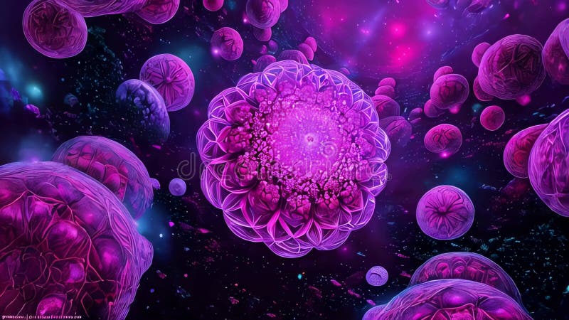 Discover Colorful Microscopic Organisms Floating in a Vibrant Cosmic ...