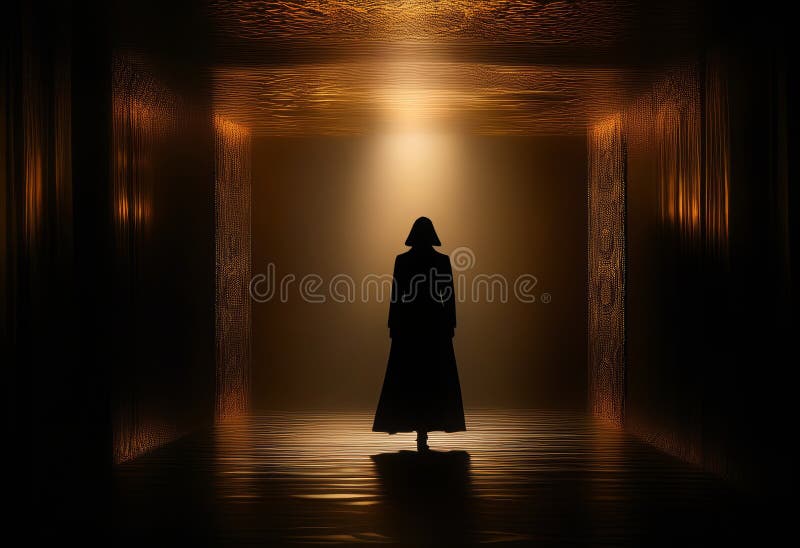 A Captivating Exploration of Shadows and Mystery Stock Illustration ...