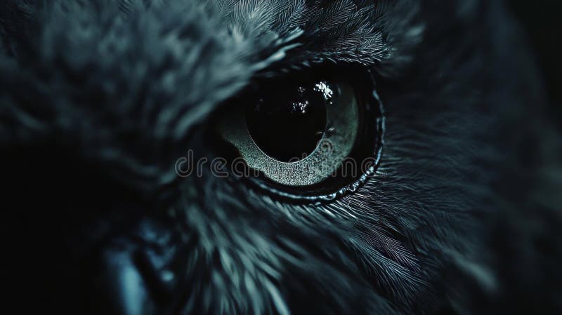 The Captivating Eye of a Rare Owl, Representing Profound Wisdom and ...