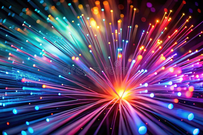A Captivating Fiber Optic Display: Vibrant Abstract Backgrounds for ...
