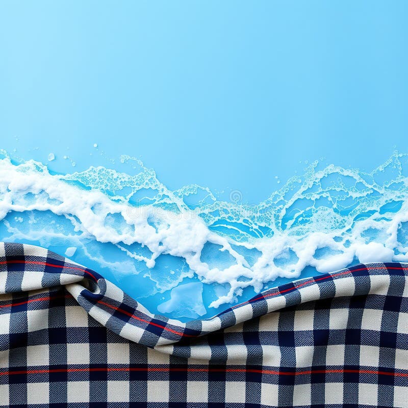 Stunning Coastal Flannel Texture an Icy Blue and Silver Shimmering Flat ...