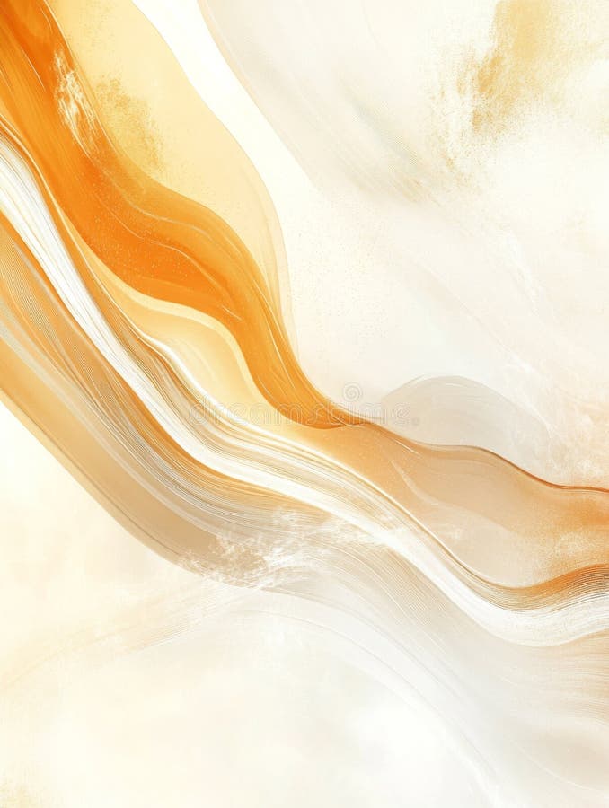 Fluid Marble Swirl in Warm Tones on a Light Background Stock Image ...