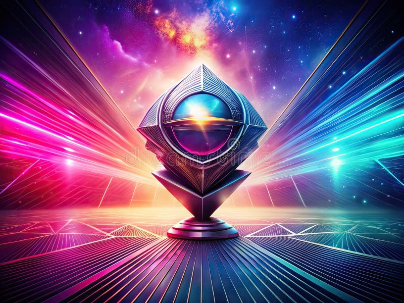 Captivating Futuristic Silhouette Design an AIGenerated Abstract ...