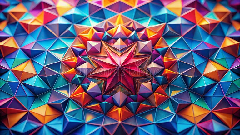 Stunning Generative AI Art a Deep Dive into Abstract Geometric Polygons ...