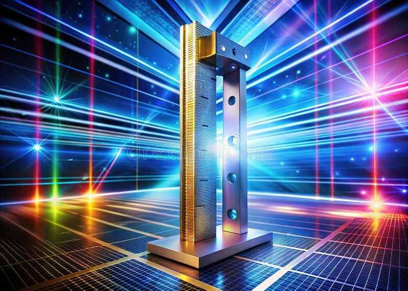 Dynamic Geometric Height Measurement Illustration a Modern Abstract ...