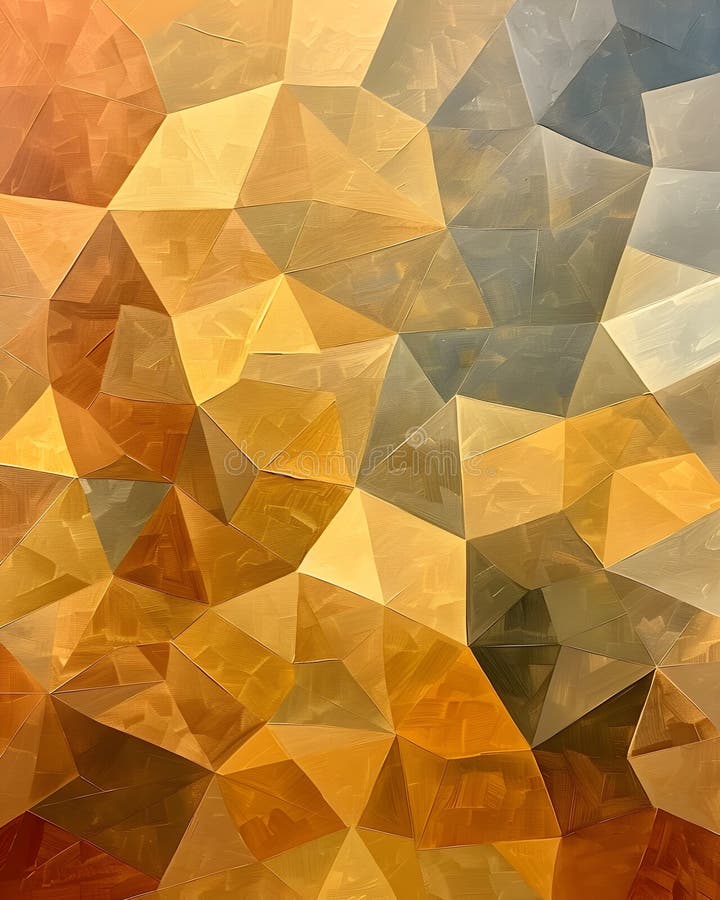Captivating Geometric Interplay of Earthy Toned Pastel Polygons and ...