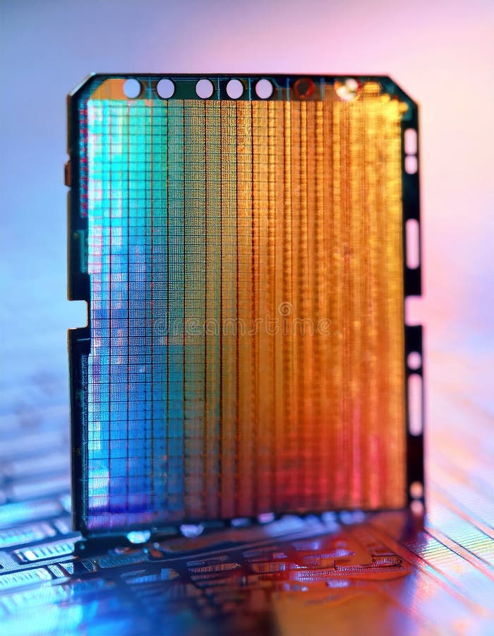 Stunning Close-Up View of a Digital Camera Sensor Plate Reflecting ...
