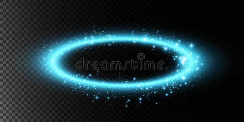 A Captivating Glowing Blue Energy Ring Effect Enhanced with Mesmerizing ...