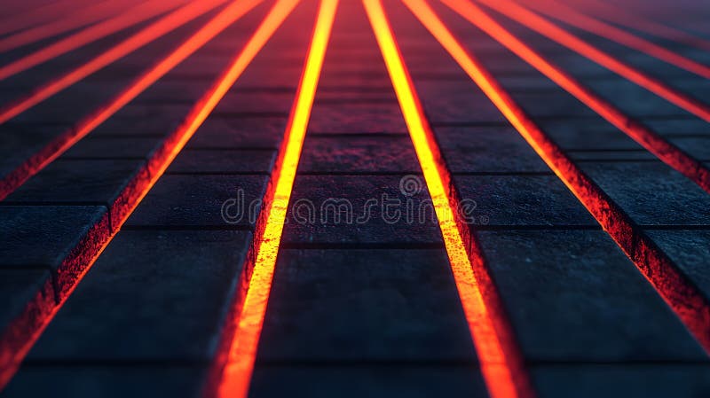 Captivating Glowing Lines on a Dark Surface: a Visual Representation of ...