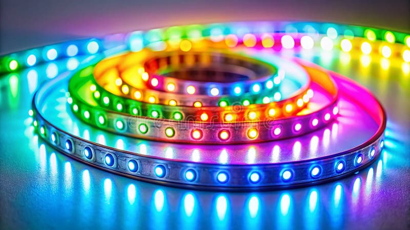 Captivating Gradient Rainbow LED Strip Lights a Stunning Display of ...
