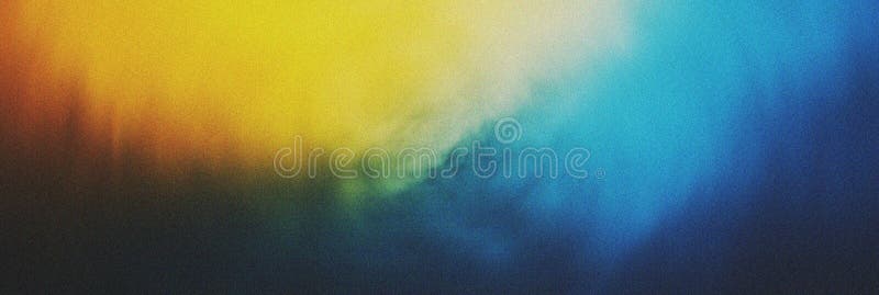 Captivating Gradient of Turquoise, Golden Yellow, and Dark Blue Merging ...